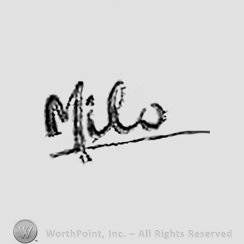 Mark with Word "MILO" handwritten. | #504315