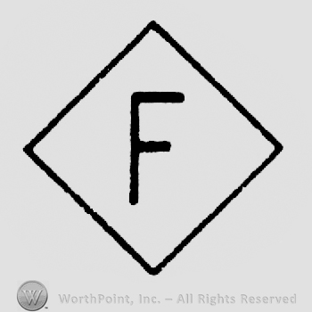Mark with The letter "F" and a diamond. | #5152