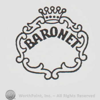Mark with a crown above a logo with "baronet" | #5165