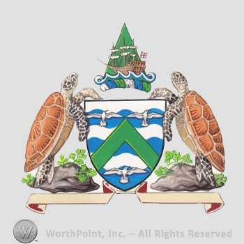 Mark with Heraldry: triangle, ship, waves, | #522605