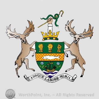 Mark with Heraldry: snake, staff, hand, crown, | #522650