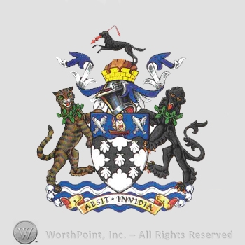 Mark with Heraldry: dog, broken lance, rock, | #522658