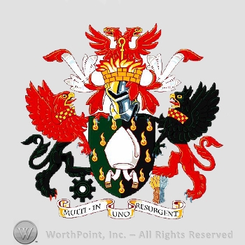 Mark with Heraldry: double headed phoenix, staff, | #522668
