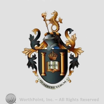 Mark with Heraldry: torch, sea horse, helmet, | #522673