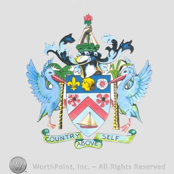 Mark with Heraldry: hands, torch, crown, helmet, | #522685