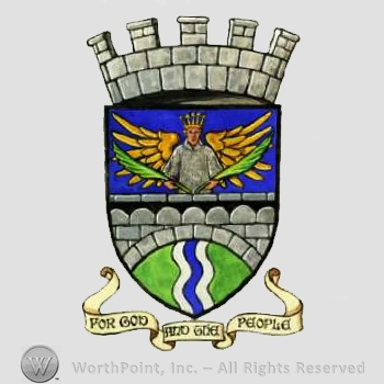 Mark with Heraldry: crown, shiled, crowned angel, | #522713