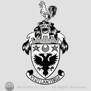 Mark with Heraldry: rooster, crown, helmet, | #522722