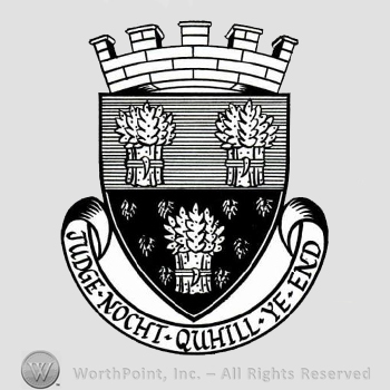 Mark with Heraldry: crown, shield,wheat, motto | #522746