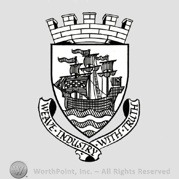 Mark with Heraldry: crown, ship, waving lines, | #522771