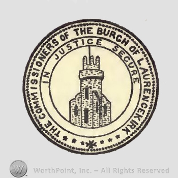 Mark with Heraldry: motto "in justice secure", | #522852