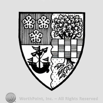 Mark with Heraldry: flowers, tree, boat, root, | #522877