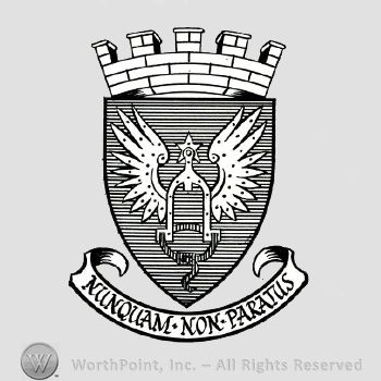 Mark with Heraldry: crown, winged spur, shield, | #522881