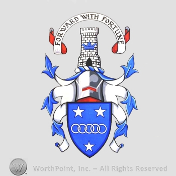 Mark with Heraldry: motto "forward with fortune" | #522891