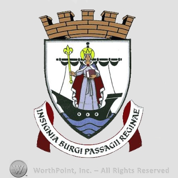 Mark with Heraldry: crown, shield, queen, book, | #522936