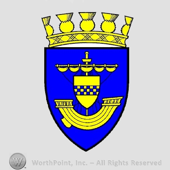 Mark with Heraldry: crown, shield, lymphad. | #522939