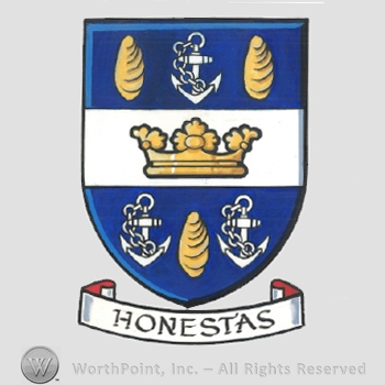 Mark with Heraldry: shield, three shells, crown, | #522958