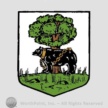 Mark with Heraldry: shield, tree, bear, chain, | #523045
