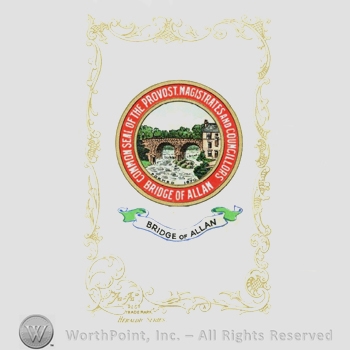 Mark with Heraldry: bridge, house, river, tree's, | #523055