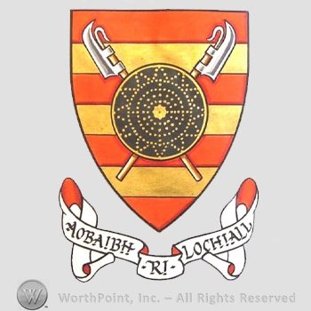 Mark with Heraldry: shield, spears, motto "aoba | #523079