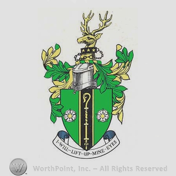 Mark with Heraldry: A stag head atop an armor | #524605