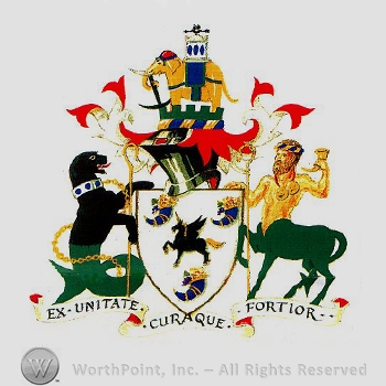 Mark with Heraldry: An elephant holding a pickaxe | #524607