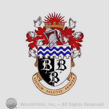 Mark with Heraldry: Heraldry: A rising sun atop a | #524618
