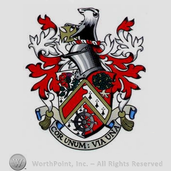 Mark with Heraldry: A badger holding a cross atop | #524630