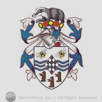 Mark with Heraldry: A badger atop a crowned armor | #524631