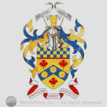 Mark with Heraldry: A basket between two cranes | #524726