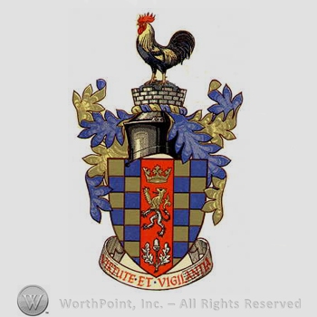 Mark with Heraldry: A rooster atop a crowned | #524768