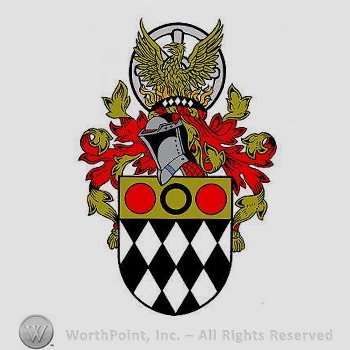 Mark with Heraldry: A phoenix in front of a wheel | #524812