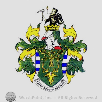 Mark with Heraldry: A miner holding a pick axe | #524856