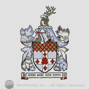 Mark with Heraldry: A stag atop an armor helemet | #524917