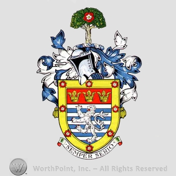 Mark with Heraldry: A tree with a barbed rose on | #524931