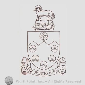 Mark with Heraldry: A ram on a rock atop a wreath | #525024