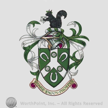 Mark with Heraldry: A squirrel holding a barbed | #525041