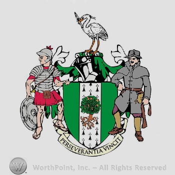Mark with Heraldry: A heron holding a fish in its | #525051