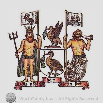 Mark with Heraldry: A cormorant holding a plant | #525056