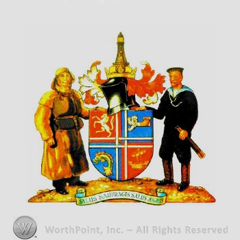 Mark with Heraldry: lighthouse, crown, shield, | #526718