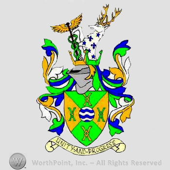 Mark with Heraldry: stag, caduceus satff, crown, | #526788