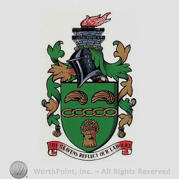 Mark with Heraldry: torch. helmet, shield, shell, | #526794