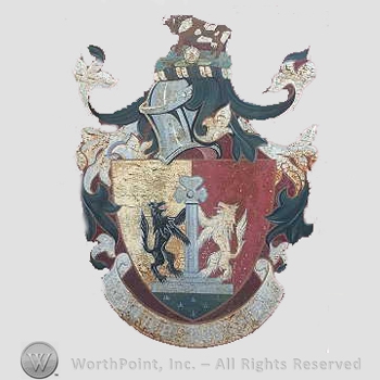 Mark with Heraldry: cow, rose, helmet, shield, | #526803