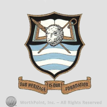 Mark with Heraldry: shield, sheep's head, quill, | #526807