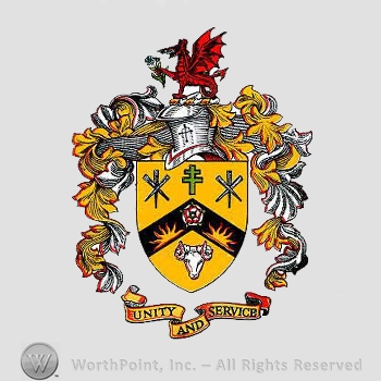 Mark with Heraldry: wyvern, sprig of flax, | #526818