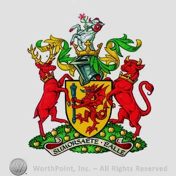 Mark with Heraldry: flower, half ram, crown, | #526829