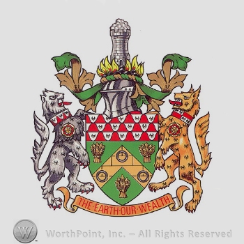 Mark with Heraldry: tower, flames, helmet, | #526833