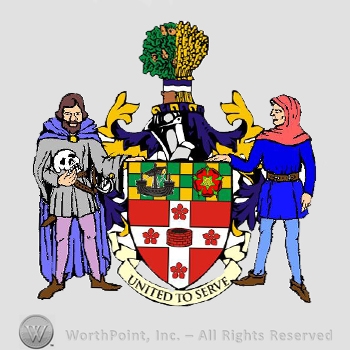 Mark with Heraldry: half oak tree, half wheat | #526858