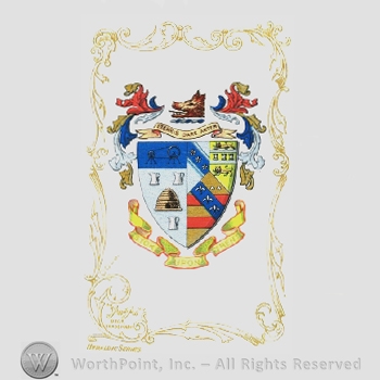 Mark with Heraldry: boar's head, wool spinning | #526885
