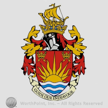 Mark with Heraldry: ship, crown, helmet, shield, | #526898