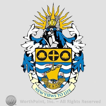 Mark with Heraldry: sun, castle, mitre, cross, | #526899